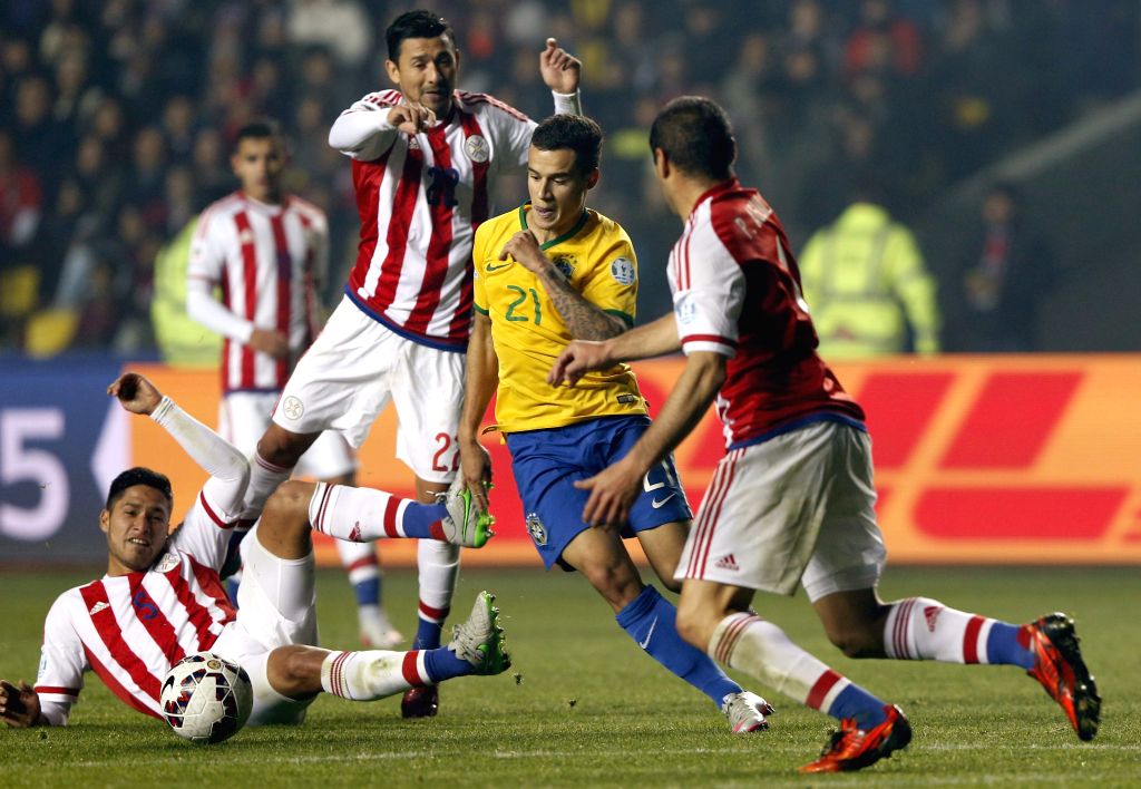 Brazil V/S Paraguay - Copa America 2015 quarter-finals soccer match