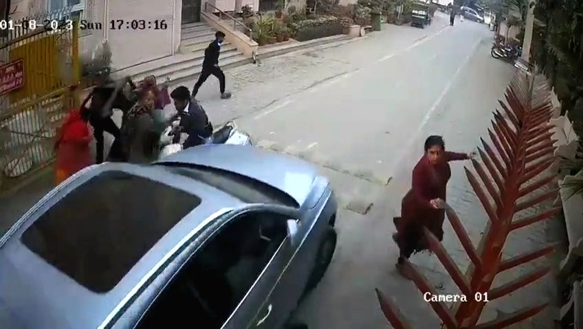Free Photo Brother Who Came To See Off His Sister Had A Fight While