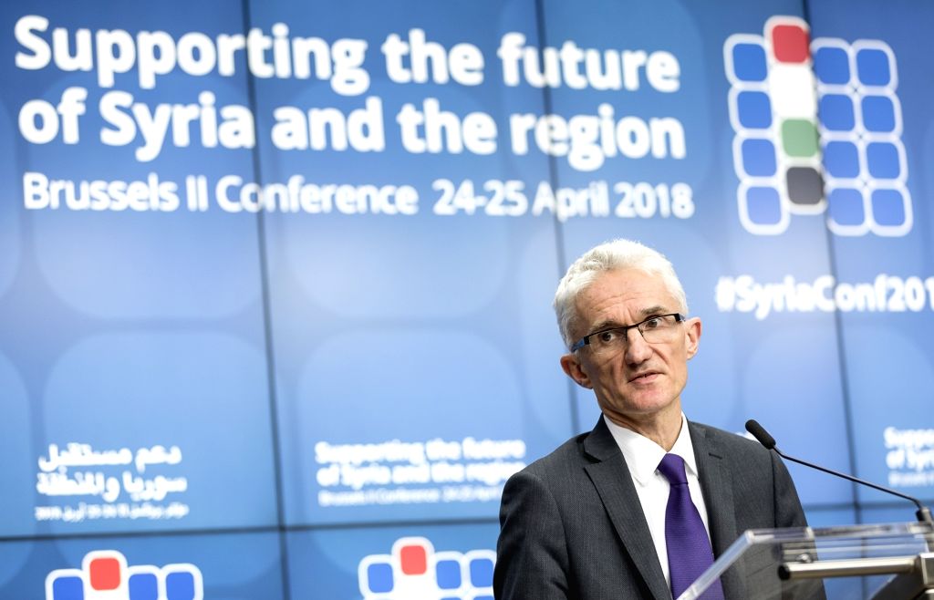 BELGIUM-BRUSSELS-EU-SYRIA-CONFERENCE