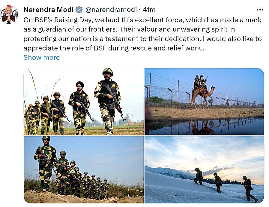 BSF made a mark as a guardian of our frontiers: PM Modi on force's 59th ...