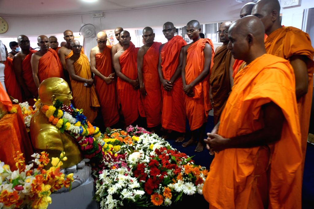 Buddhist monks pay tribute to Dr. BR Ambedkar
