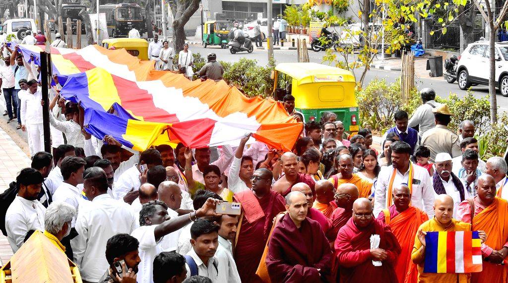 Buddhist Rally Demands Control of Mahabodhi Temple