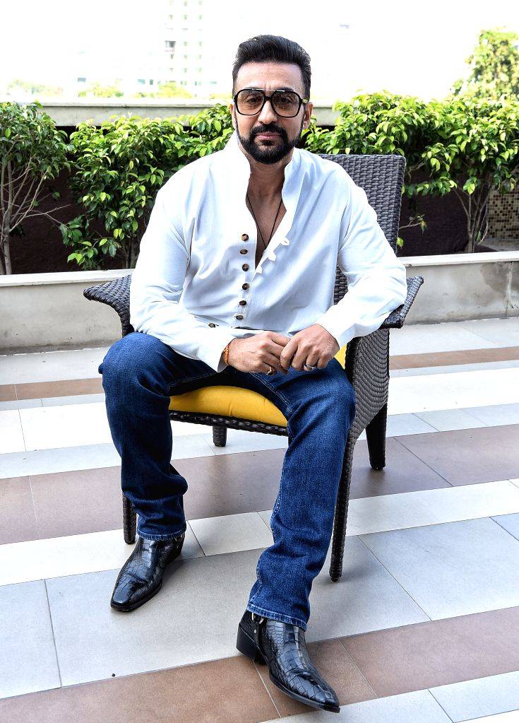 Businessman Raj Kundra during a promotional event of the upcoming film UT69
