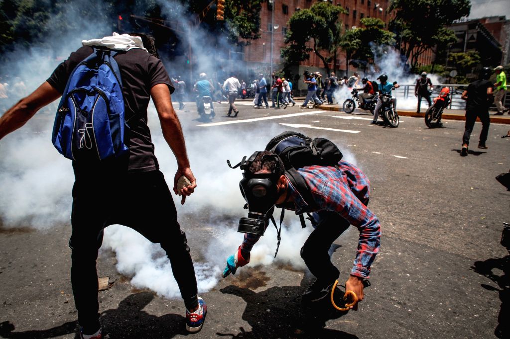 VENEZUELA-CARACAS-PROTEST-CLASHES