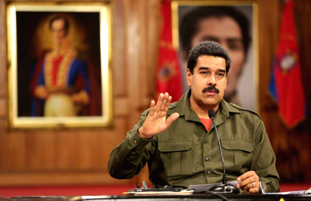 Nicolas Maduro meeting with the Venezuelan Military High Council at the ...