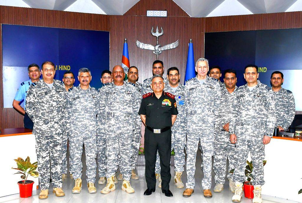 CDS Gen Anil Chauhan visits the Headquarters Western Air Command