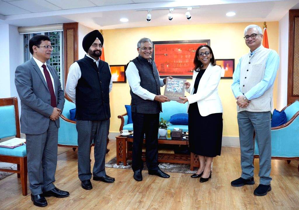 CEC Gyanesh Kumar Meets Ethiopian Election Board Chairperson