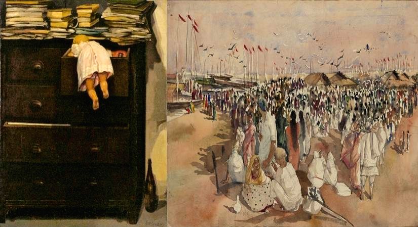 Free Photo:Celebrating Bikash Bhattacharjee's Art Practice from 1950-2000