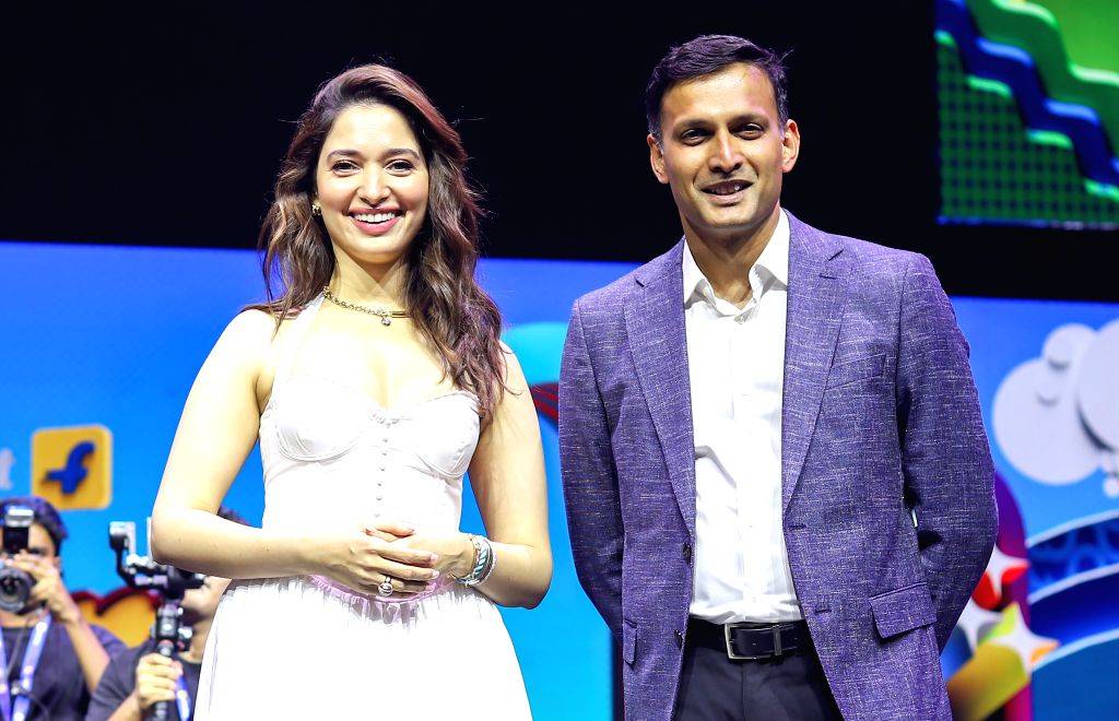 Celebrities at a promotional event