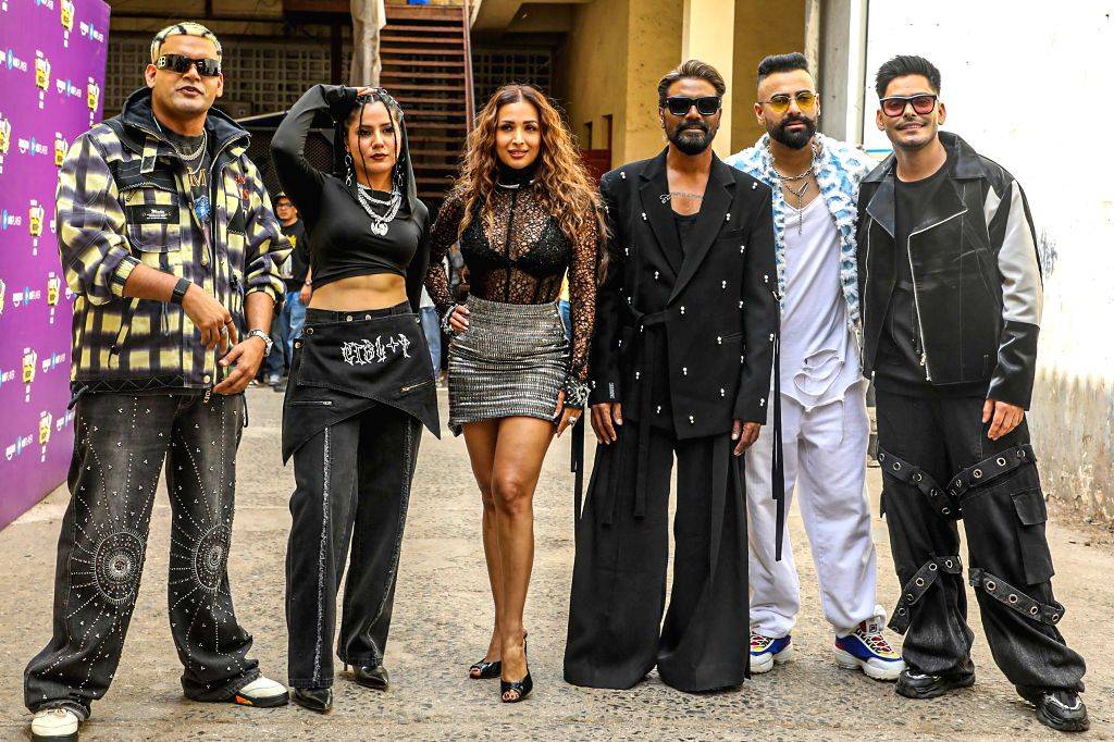 Celebs at the set of the reality show 'Hip Hop India