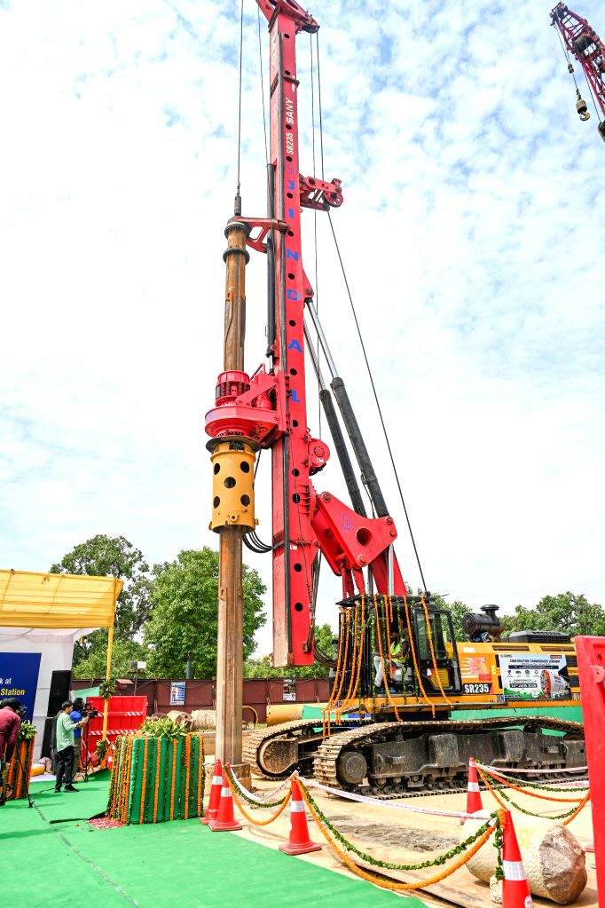 Central Vista Metro Corridor construction work