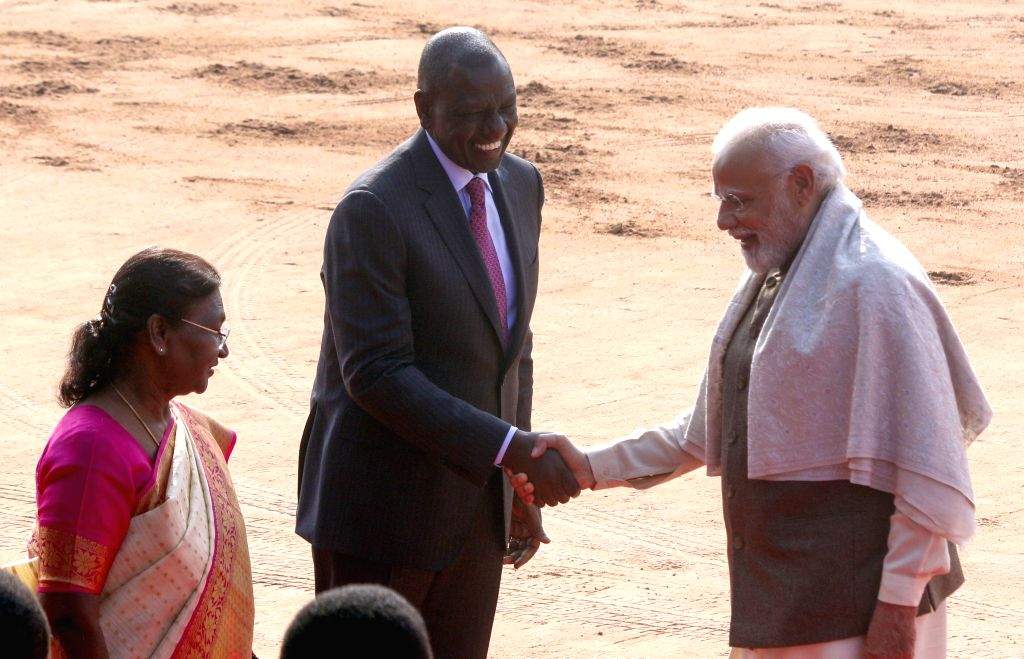 Ceremonial reception OF President of Kenya William Samoei Ruto
