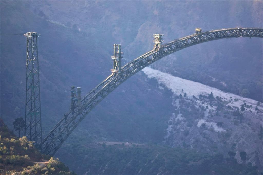 Free photo : Chenab Bridge: The world's highest arch bridge is being ...