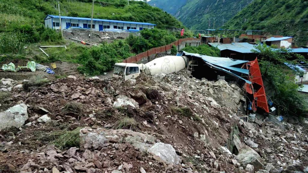 CHINA-CHENGDU-RAILYWAY-ROCK COLLAPSE