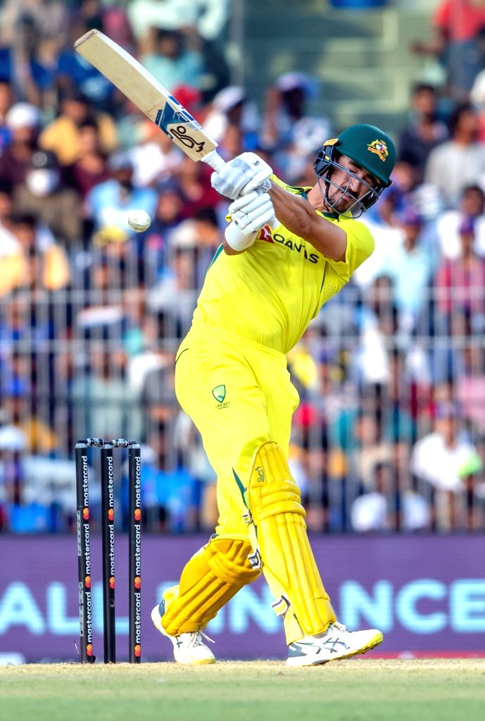 Australian player Mitchell Starc during the third ODI match.