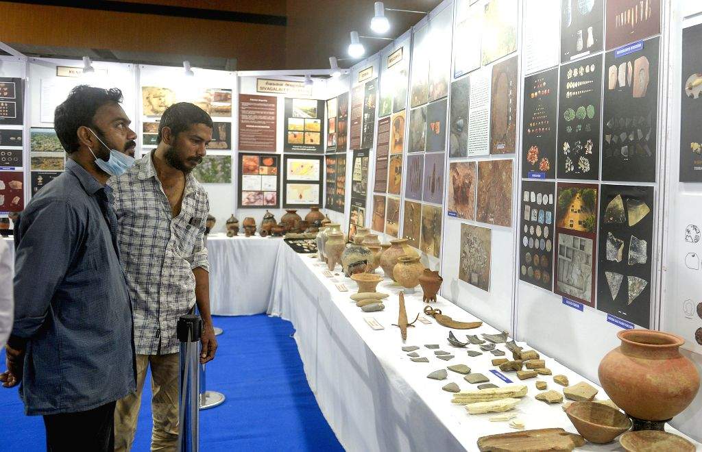 Chennai : People visit an exhibition during the World Tamil Diaspora ...