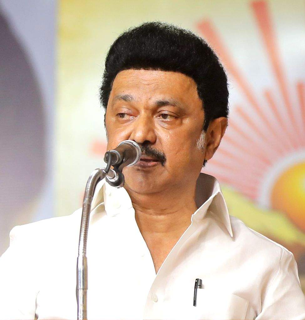 Chennai : Tamil Nadu Chief Minister MK Stalin during an election rally