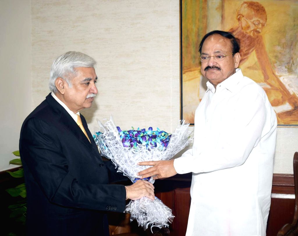 Chief Election Commissioner Sunil Arora meets Venkaiah Naidu