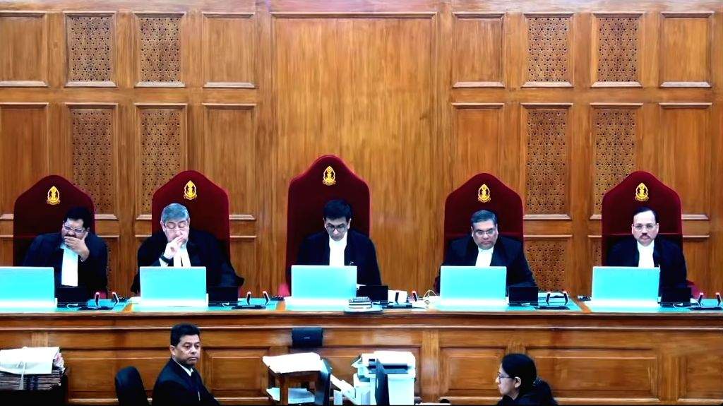 Chief Justice of India DY Chandrachud during pronouncement of verdict ...