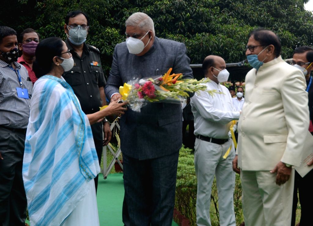 Chief Minister Mamata Banerjee, West Bengal Governor Jagdeep Dhankar ...