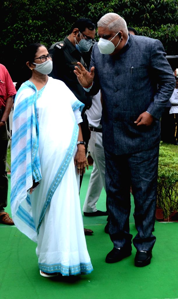 Chief Minister Mamata Banerjee, West Bengal Governor Jagdeep Dhankar ...