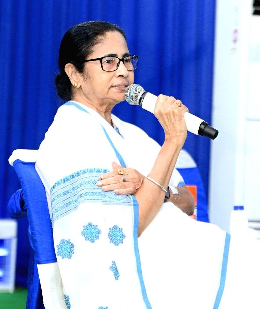 Chief Minister of West Bengal Mamata Banerjee addresses the media
