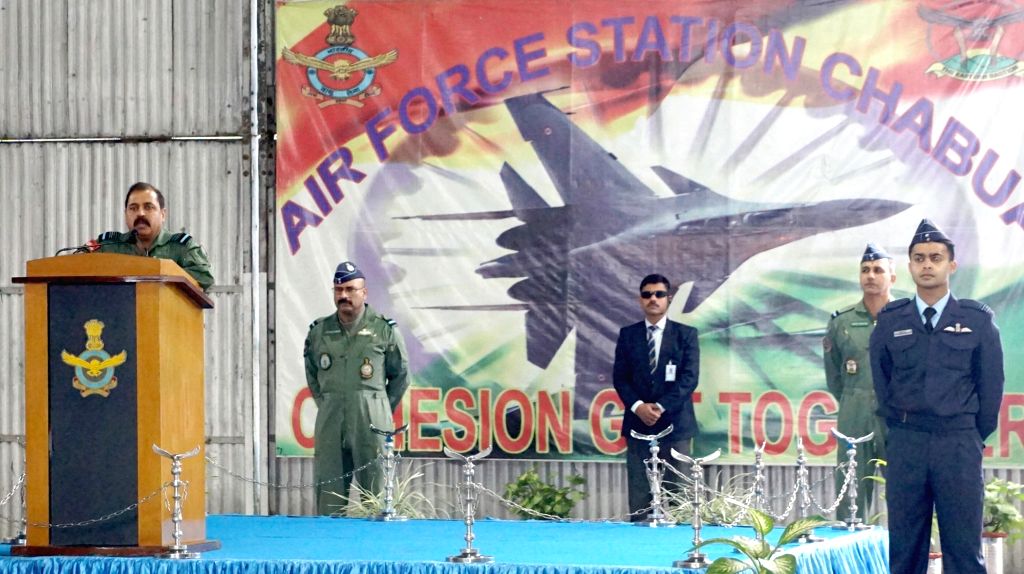 Marshal R.K.S. Bhadauria at Air Force Station Chabua in Assam