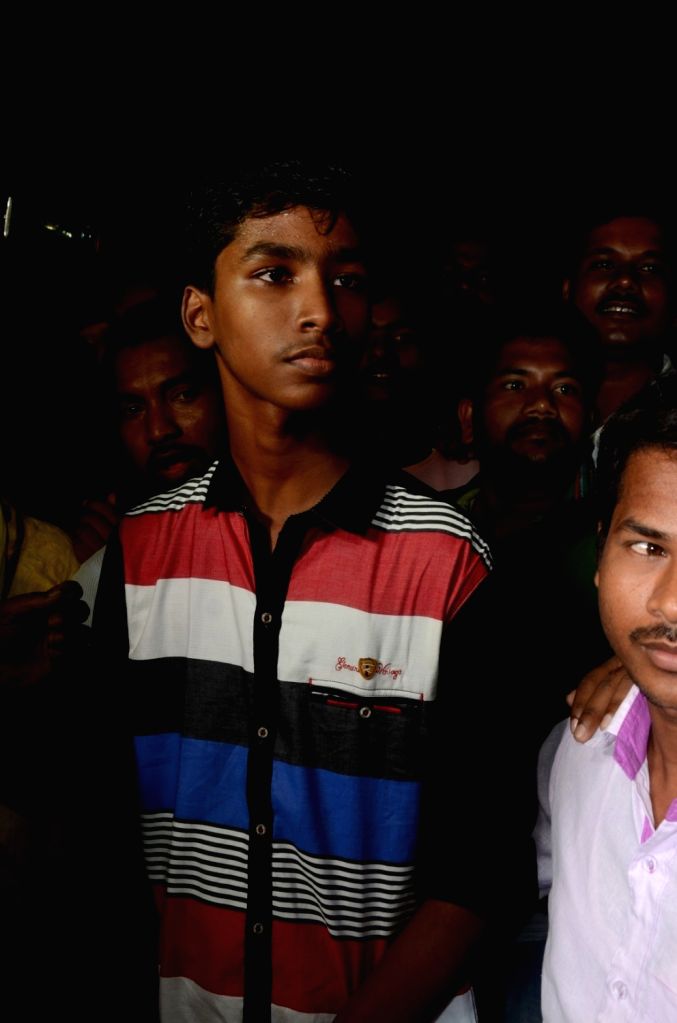Budhia Singh at Bhubaneswar Airport