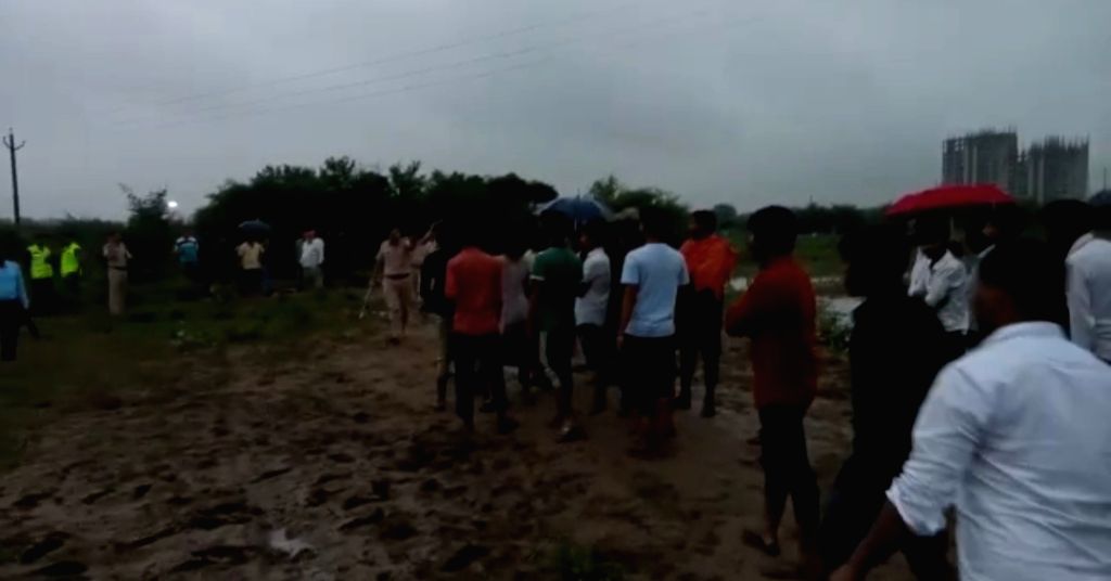 Free Photo : children dead, drowned in a rainwater-filled pit