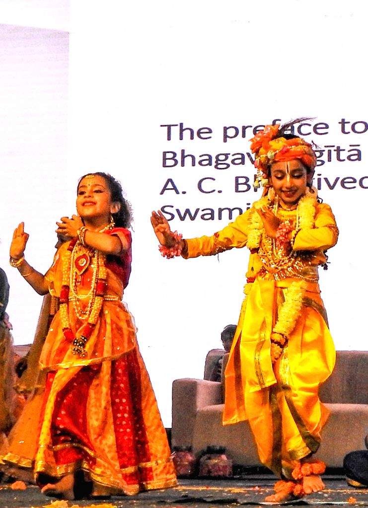 Children perform on the occasion of Krishna Janmashtami at the ISKCON ...