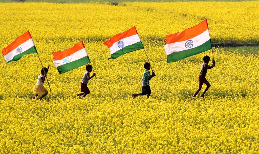 Indian flag ahead of Republic Day