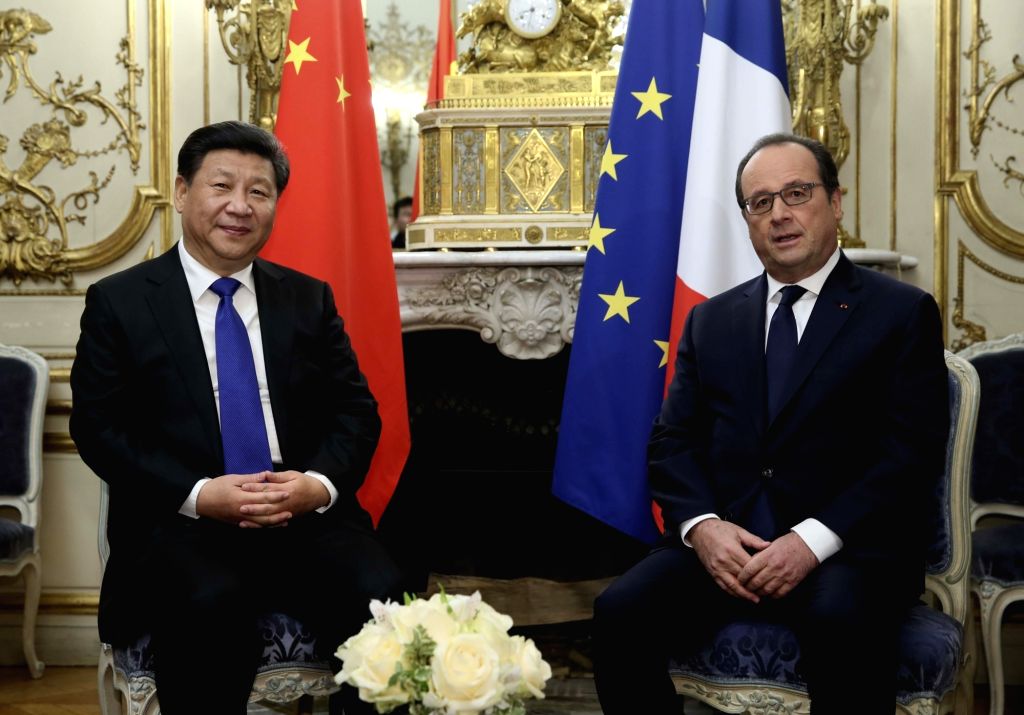FRANCE-CHINA-XI JINPING-MEETING