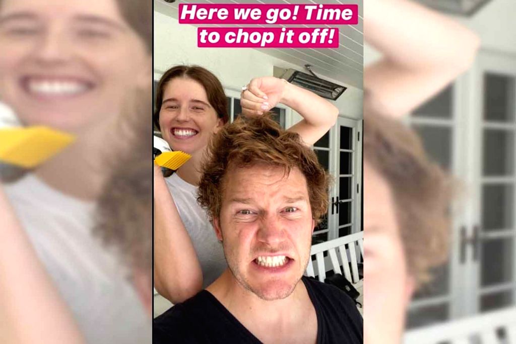 Chris Pratt gets 'quarantine haircut' from wife Katherine