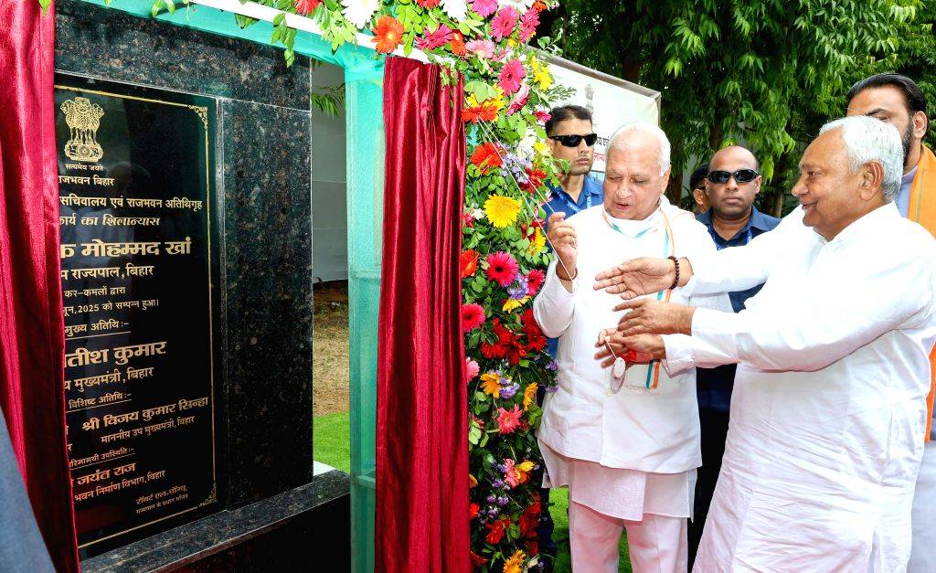 CM Nitish Kumar Lays Foundation Stone for New Buildings at Raj Bhavan