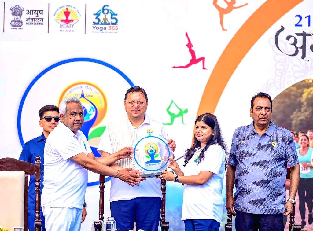 CM Pushkar Singh Dhami flags off 'Run for Yoga