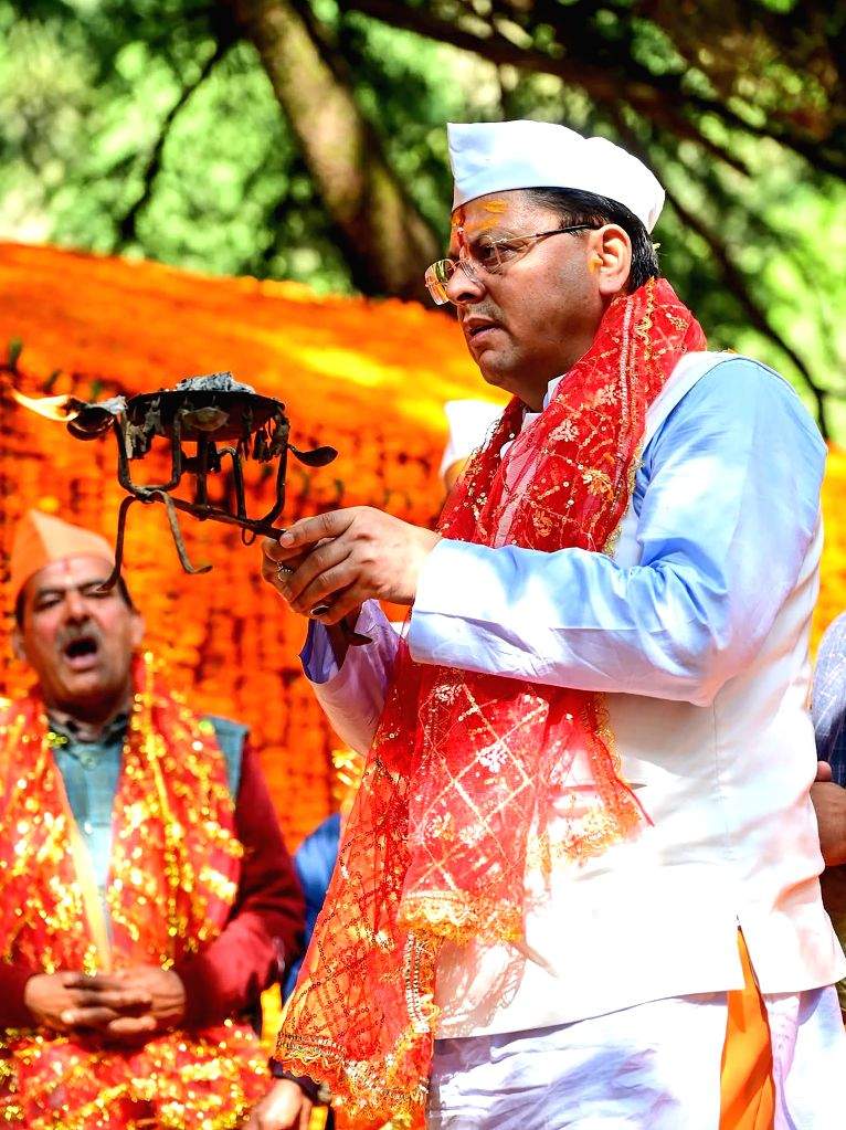CM Pushkar Singh Dhami participates in Shri Latu Devta temple rituals
