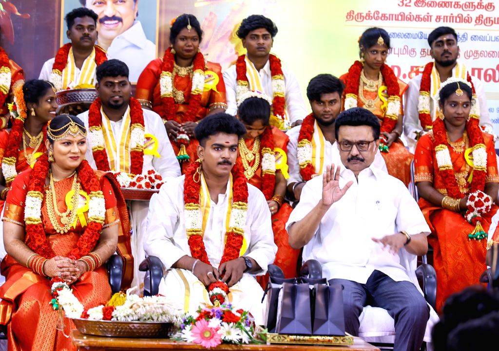 CM Stalin Attends Mass Wedding Ceremony
