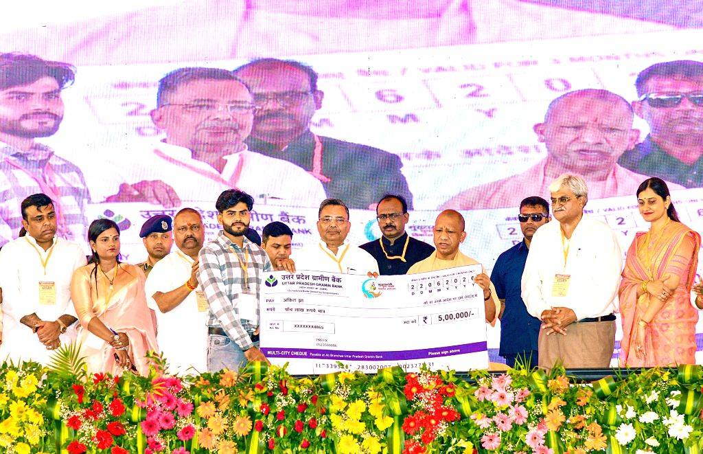 CM Yogi inaugurates and lays foundation stones for projects