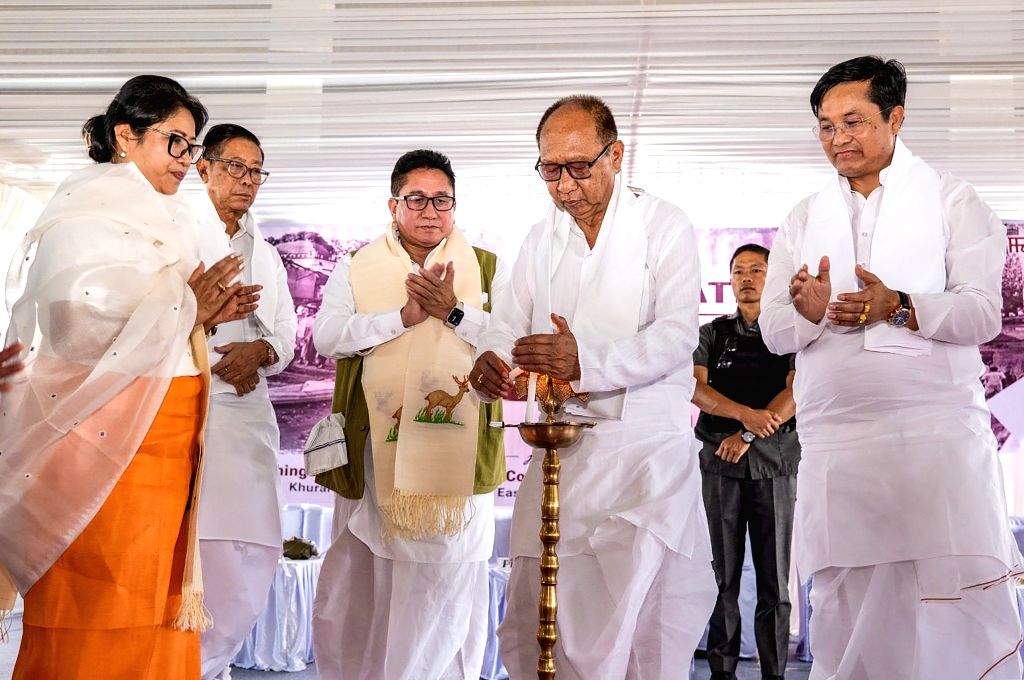 CM Yumnam Khemchand Singh attends WWII bombing commemoration