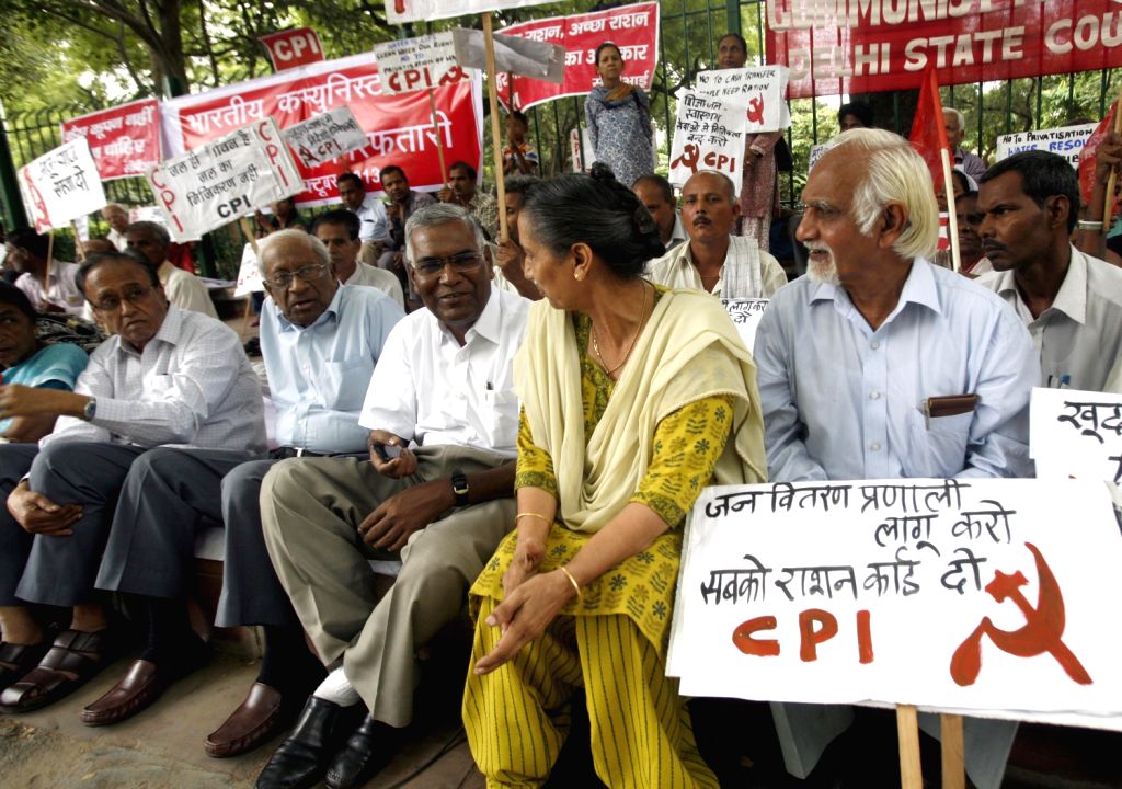 CPI Demonstration at Jantar Mantar