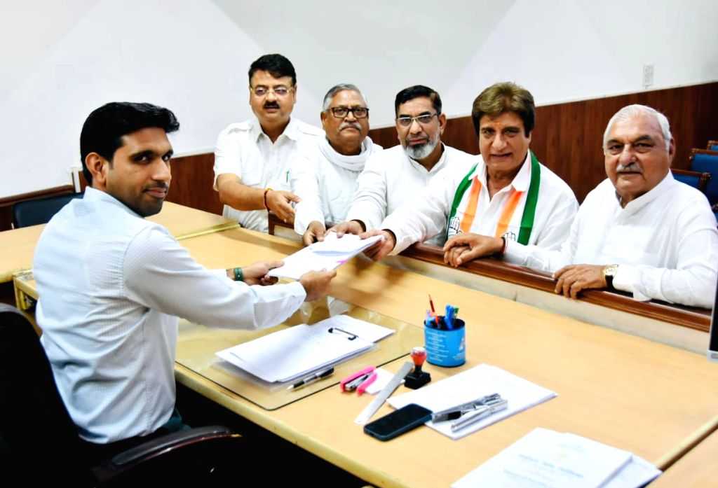 Congress candidate from Gurugram constituency Raj Babbar files ...