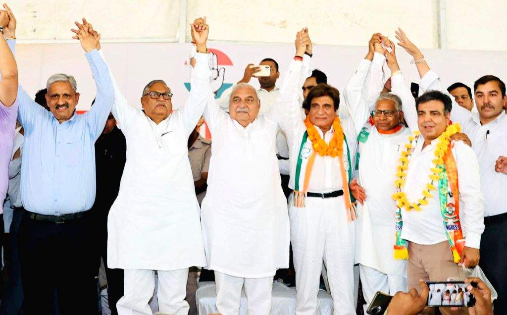 Congress candidate from Gurugram constituency Raj Babbar files ...