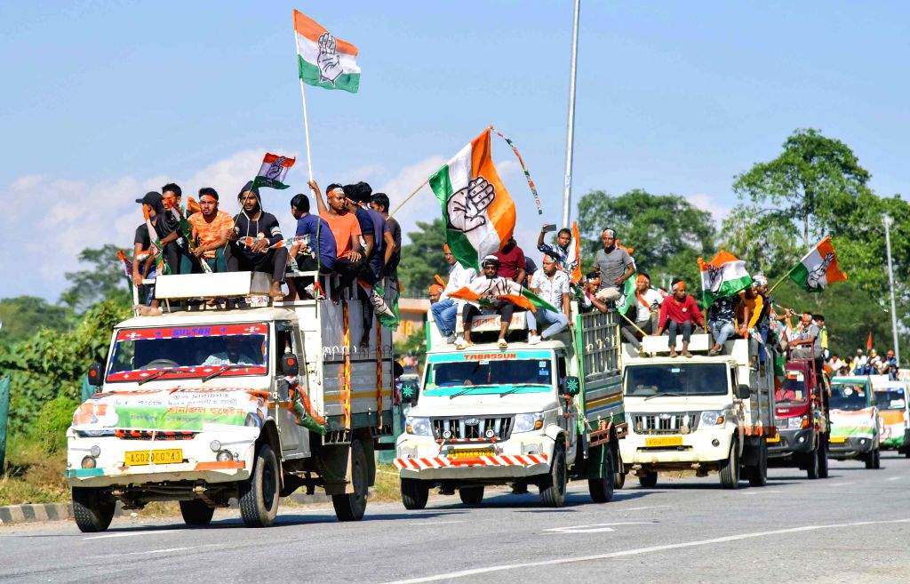 Congress Candidate Tanzil Hussain Holds Roadshow Ahead of By-poll in ...