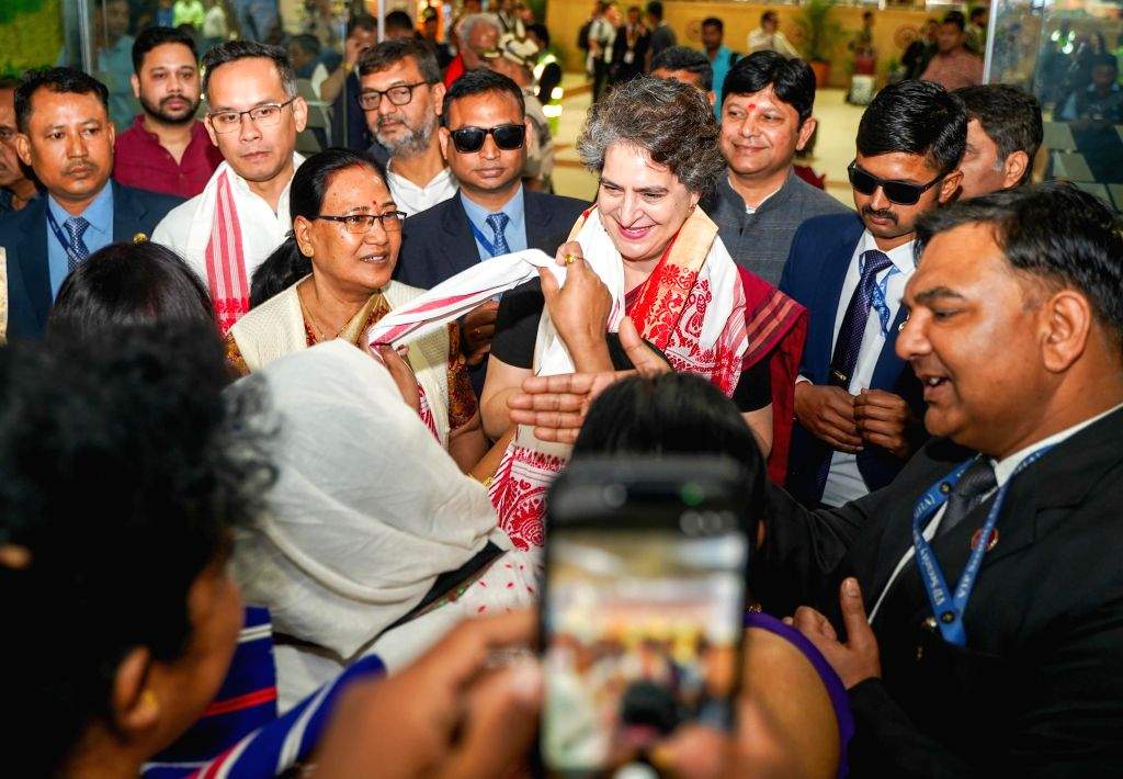 Congress General Secretary and Party MP Priyanka Gandhi Vadra in Guwahati