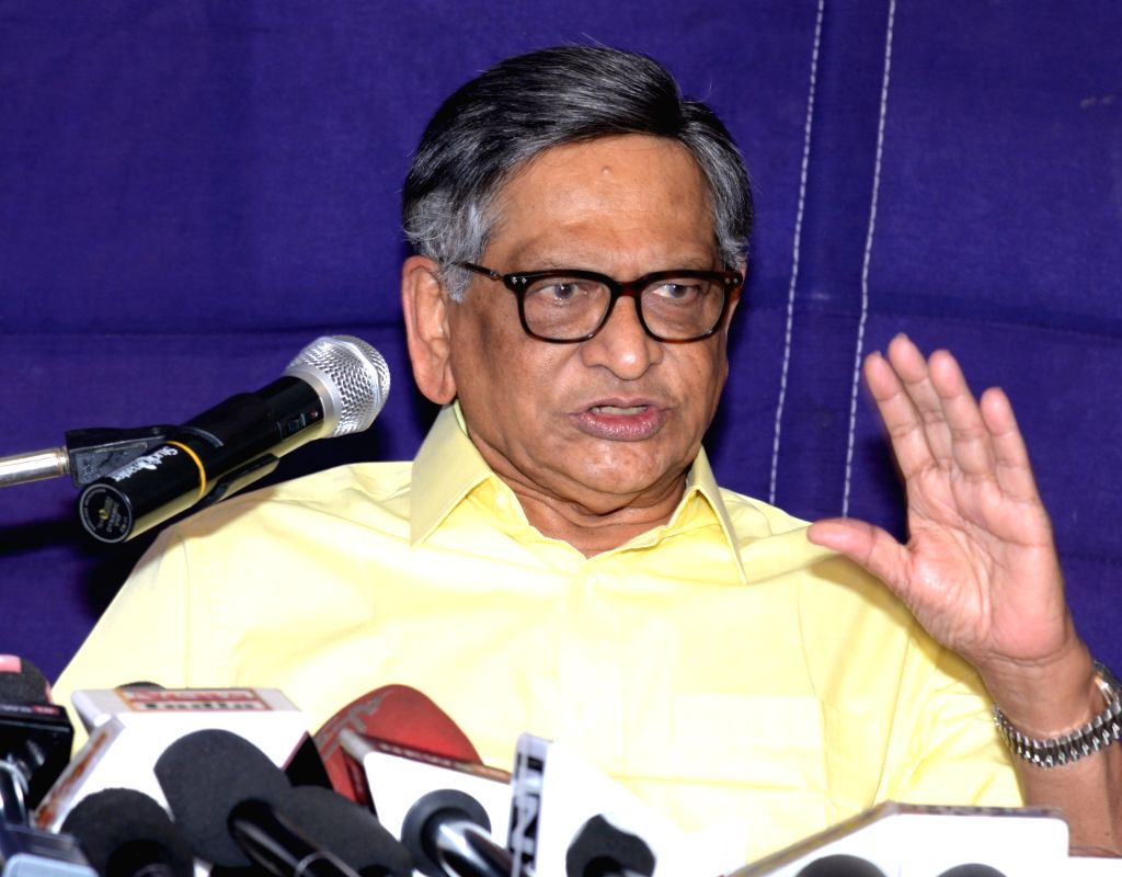S M Krishna's press conference