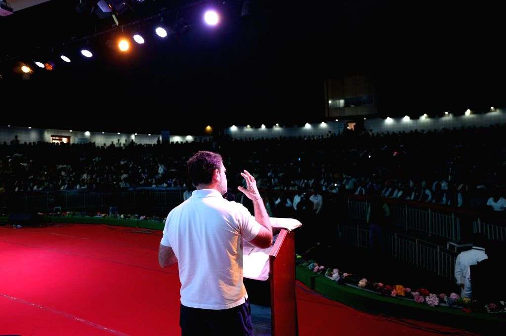 Congress leader and Lok Sabha Leader of Opposition Rahul Gandhi attends ...