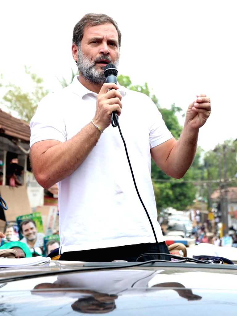Congress leader Rahul Gandhi during an election campaign ahead of Lok ...
