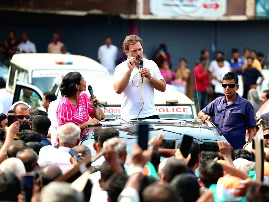 Congress leader Rahul Gandhi during an election campaign ahead of Lok ...
