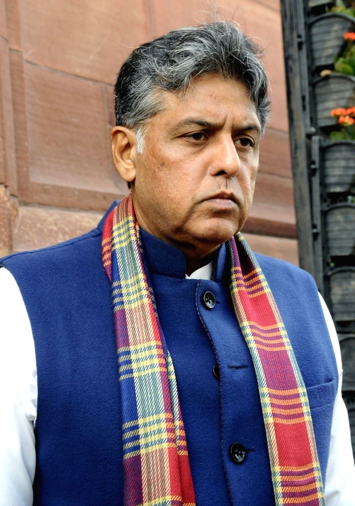 Congress MP Manish Tewari at Parliament