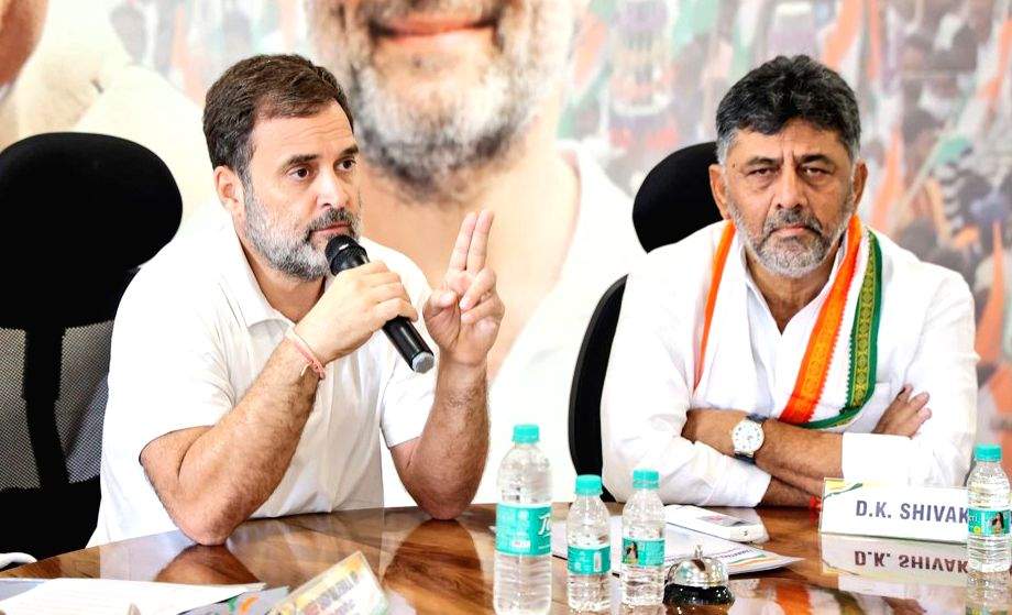 Congress' newly elected MP from Wayanad and Raebareli Rahul Gandhi ...